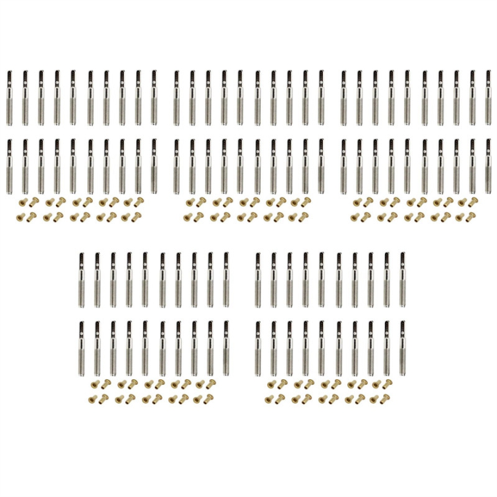 100 Pcs Lyre Harp Tuning Pin Nails with 100 Pcs Rivets Set for Lyre ...