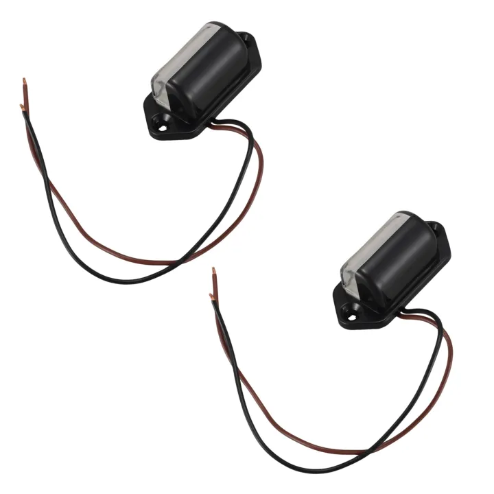 2X 12/24V 3 Led License Plate Tag Light Boat Rv Truck Trailer Interior ...