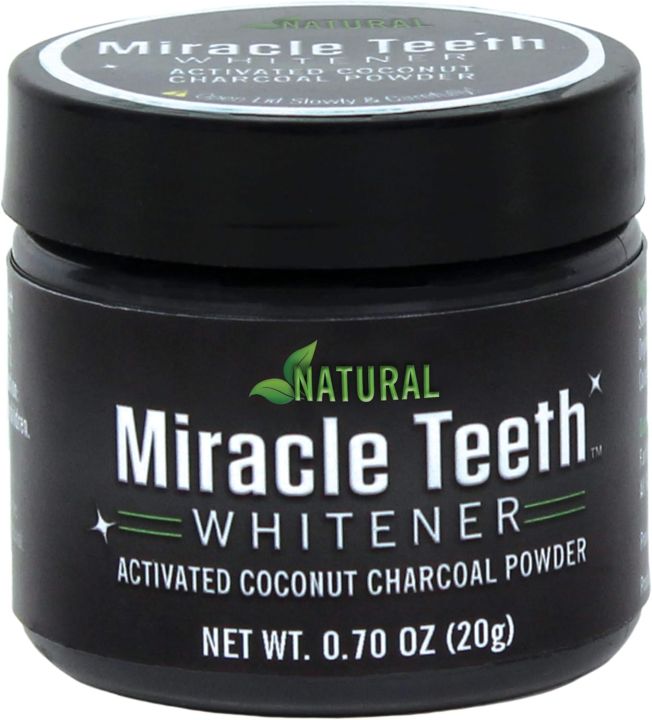Miracle Teeth Whitener - Natural Whitening Coconut Charcoal Powder ...