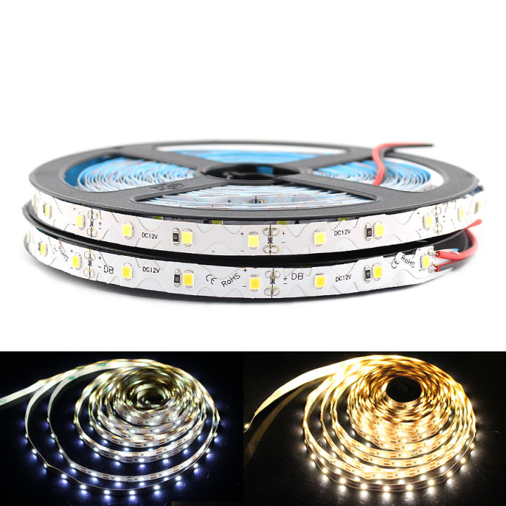 S Shape Led Strip Lights Tape 12 V 2835 60led/m 5m Flexible Warm White Neon Led Strips 12v For ...