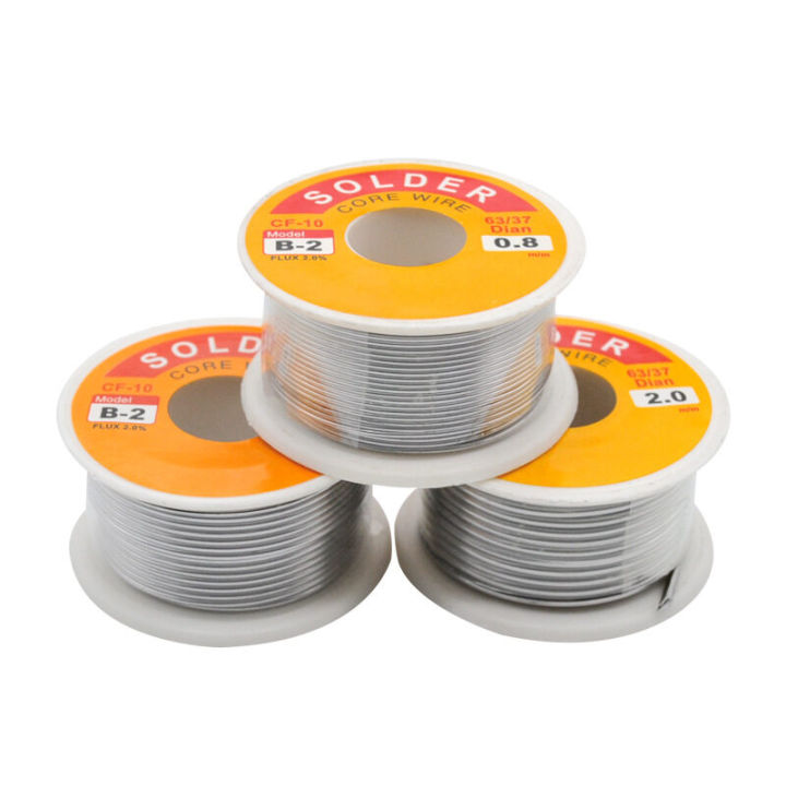 3.3m 1.0mm 60/40 FLUX 2.0% Tin Lead Tin Wire Melt Rosin Core Solder ...