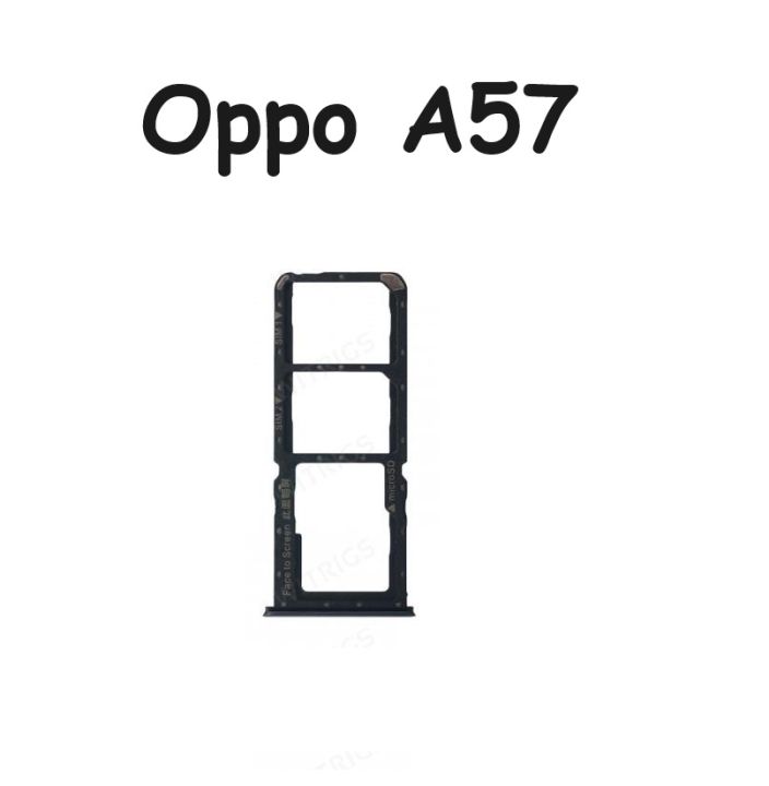 OPPO A57 SIM Card Tray SIM Card Tray Micro SD Card Tray Black | Daraz.lk