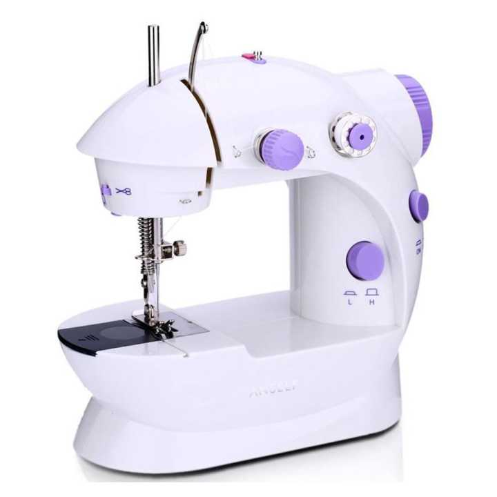 Portable 4 in 1 Mini Sewing Machine with Adapter and Foot Pedal | Daraz.lk