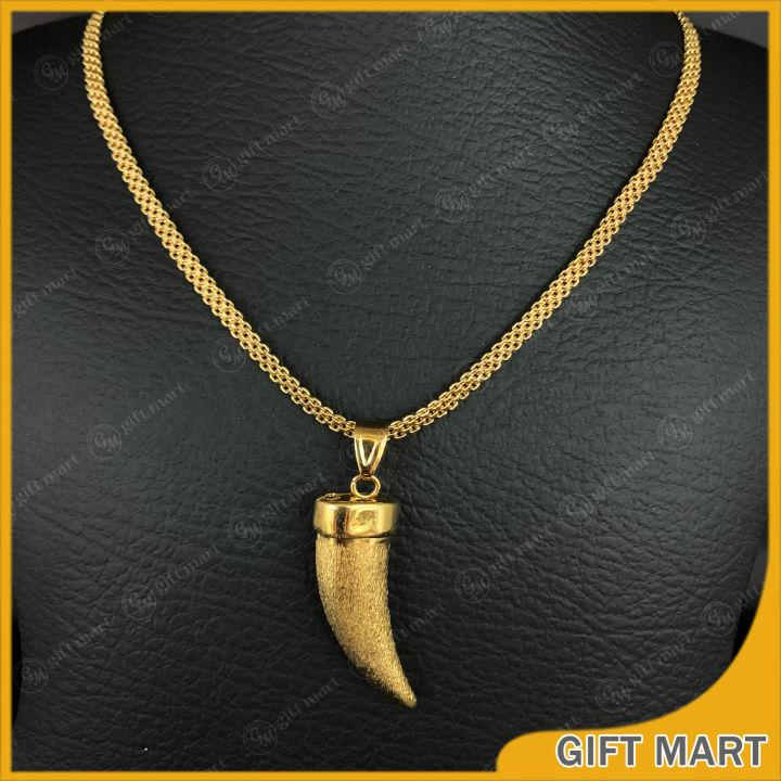 Gold Plated Bismark Chain & Pendant 18 / 24 inch Stylish Design For Men ...