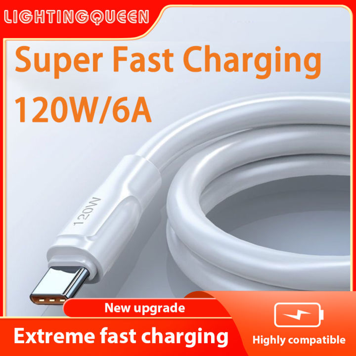 LightingQueen 120W Super Fast Charge Type C Cable for Xiaomi Mi 12 Pro ...