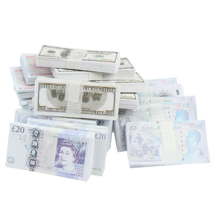 5 Bundles 1:12 Dollhouse Miniature Play Money Mini Doll House Banknotes ...