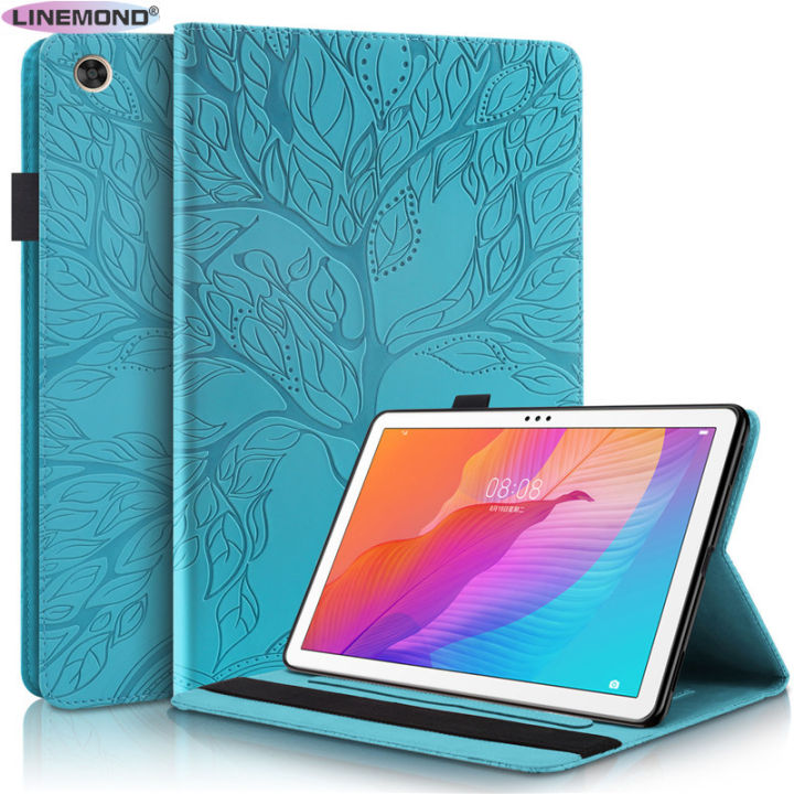 Tablet Case For Honor Pad X8 Lite Case 10.1 AGM3-W09HN Emboss Tree Flip ...