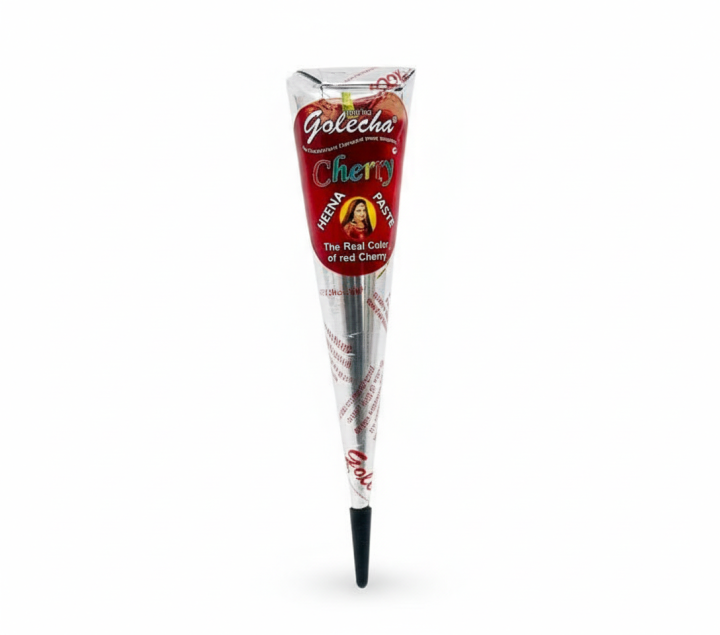 Golecha Cherry Henna Cone – Natural Red Mehndi Cone for Hand & Body Art ...