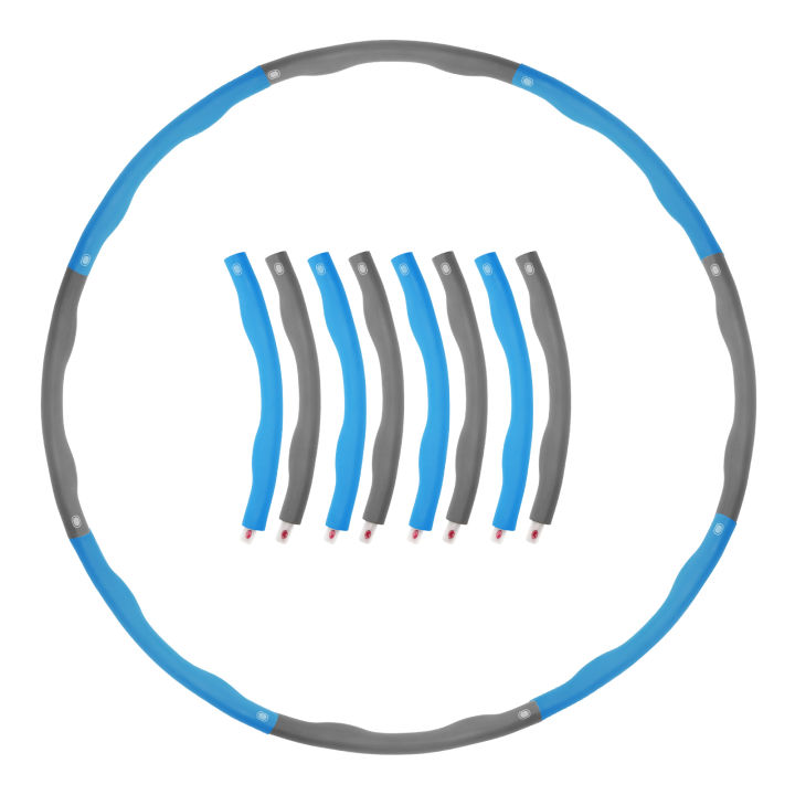 Hula Hoop with 8 Sections Weighted Exercise Hoop Wave Design with ...