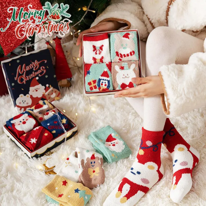 Feather Yarn Christmas Stocking Gift Box Circulating Lock Temperature ...