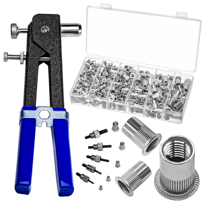 Pressure Rivet Nut Tool Kit, 430Pcs Metric Rivet Nut Combination (M8/M6 ...