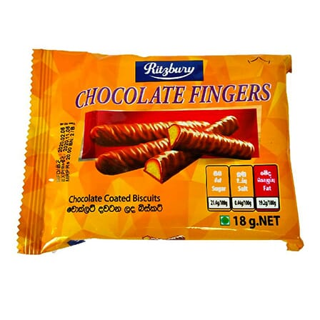 Ritgbury Chocolate Fingers 18g | Daraz.lk