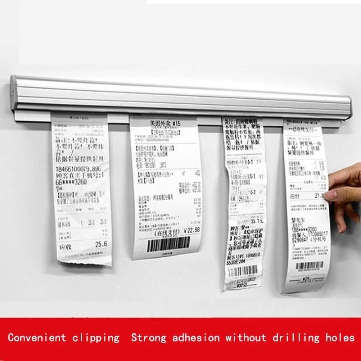 Kitchen Takeaway Order Clip Organizer Ticket Holder Aluminum Wall Mount ...