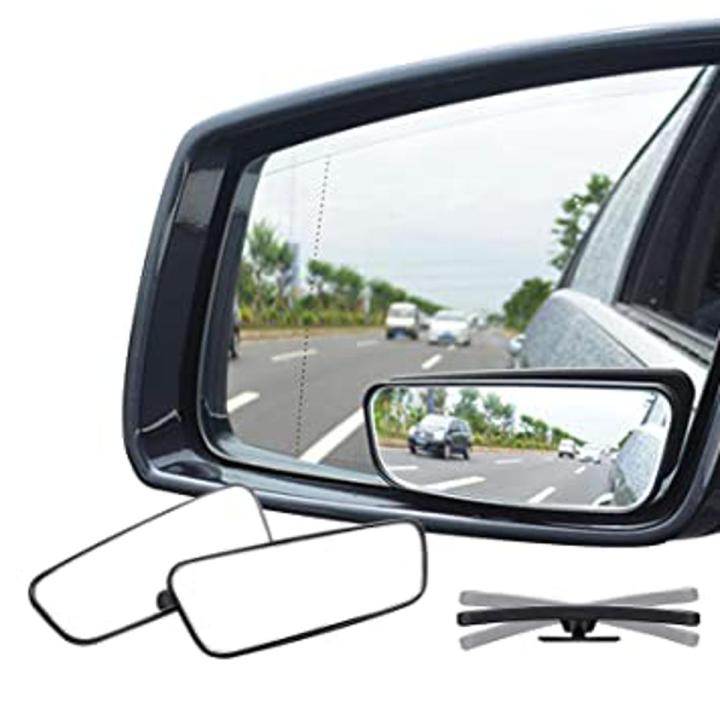 Blind Spot Mirror, Rectangle HD Glass Convex Rear View Mirror, Pack of ...
