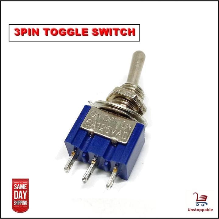 Toggle Switch 3 Pin / MTS-103 SPDT TOGGLE SWITCH 3 PIN 3 WAYS - ON-OFF ...