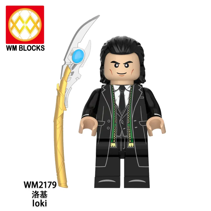 Single Sale NEW Marvel Superhero Loki Action Figure Building Blocks ...