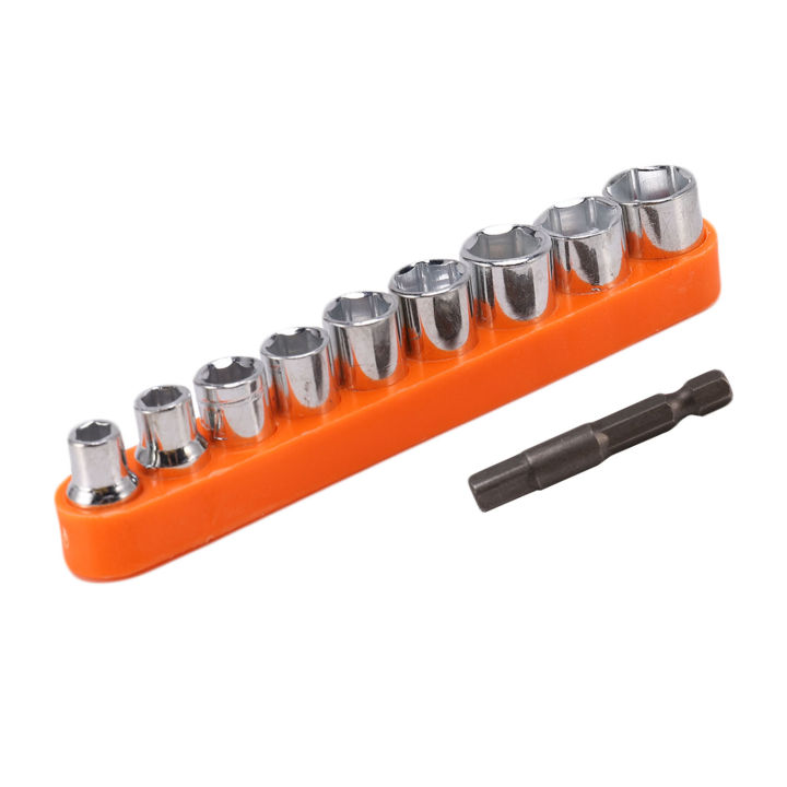 9Pcs /10Pcs 1/4 Inch Hex Bit Socket Wrench 5/6/7/8/9/10/11/12/13Mm ...