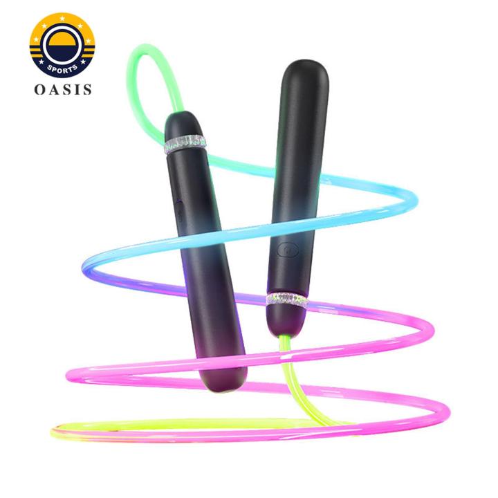 Oasis Usb Rechargeable Skipping Rope Color Changing Led Jump Rope Usb ...
