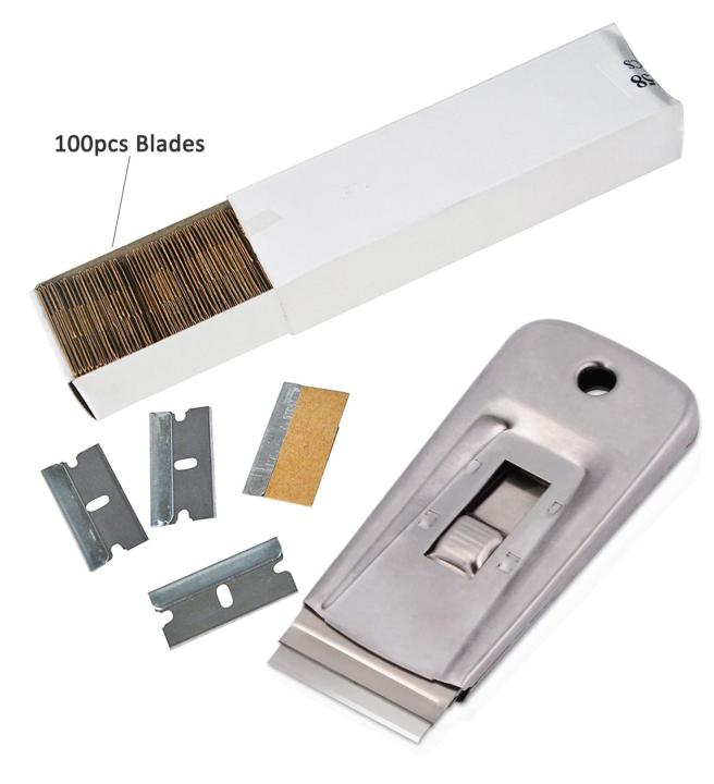 【Set 1】 EHDIS Vehicle Cleaning Razor Scraper With Carbon Steel Blade ...