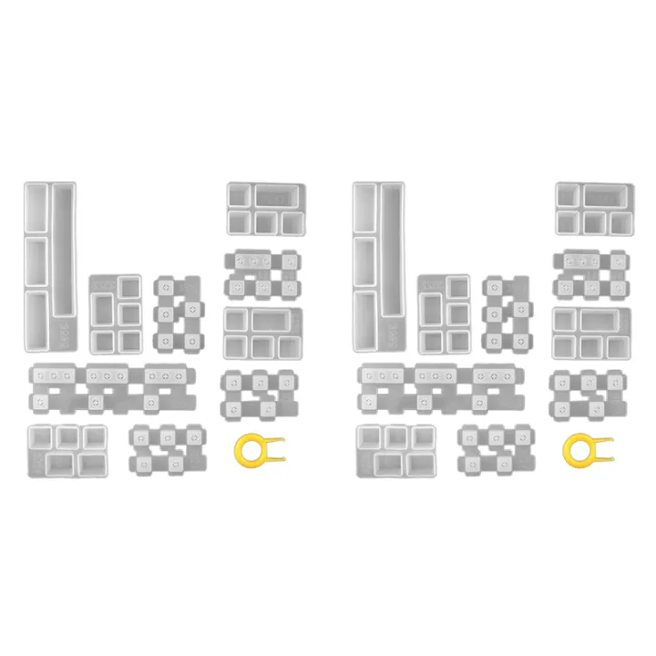 Cluellp-2 Set DIY Silicone Keycaps Resin Mold for Mechanical Keyboard ...