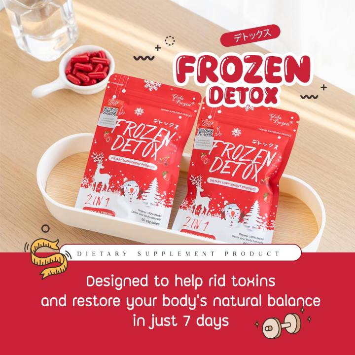 Herbal Organic FROZEN DETOX Slimming Fdsc Gluta Capsules Reduce Weight ...