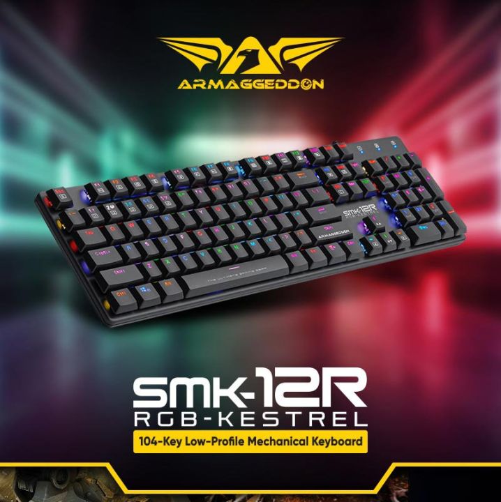 ARMAGGEDDON SMK-12R RGB KESTREL OUTEMU SWITCH MECHANICAL KEYBOARD | 104 ...