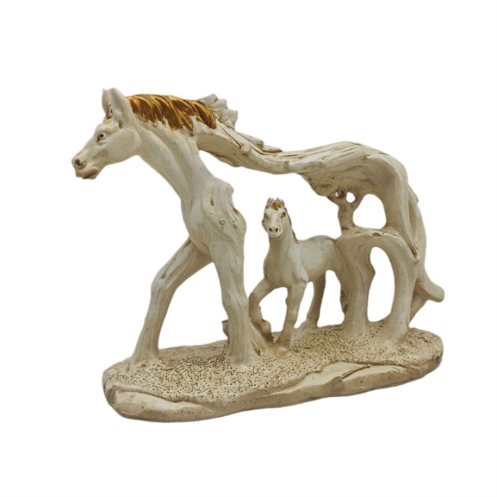 Horse Sculpture Resin Indian Horse Statue Home Decoration | Daraz.lk