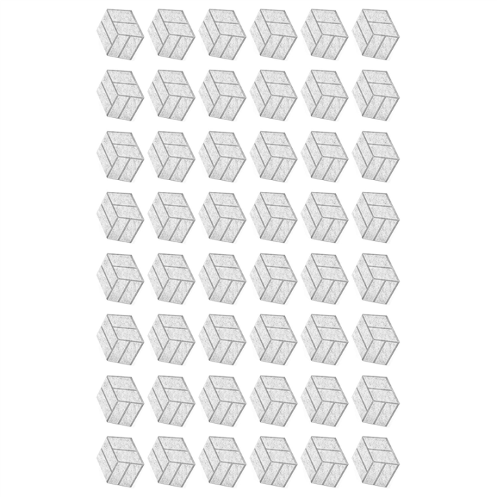 BRADOO 48 Pack Self-Adhesive Acoustic Panels,Hexagon Sound Proof Foam ...