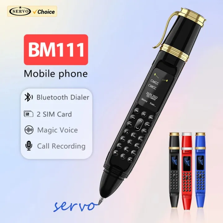 ZEBF--SERVO BM111 Pen Phone Portable Fan 3-in-1 Mobile Phone Dual SIM ...