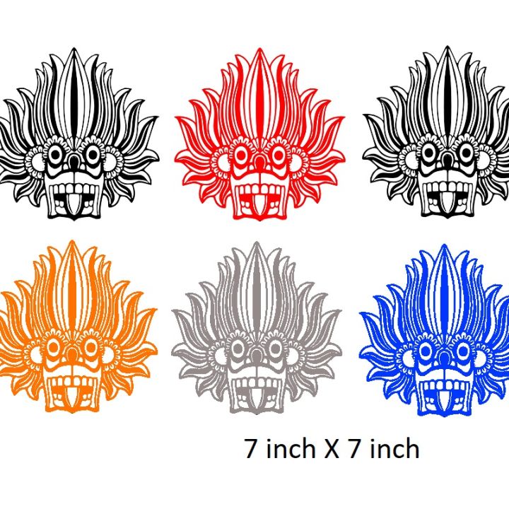 Srilankan Mask,Garayaka Sign Cut Sticker | Daraz.lk