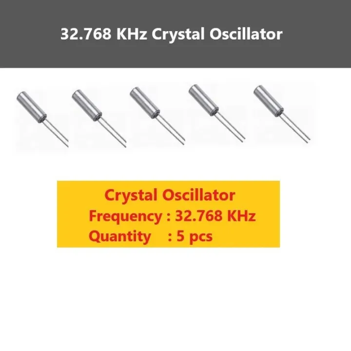 5 pcs of 32.768 KHz Crystal Oscillator | Daraz.lk