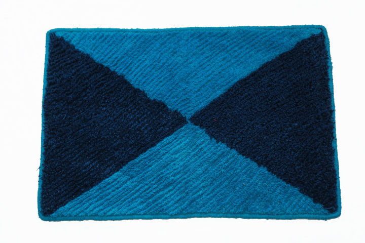 Handmade Cut & Loop pile Blue Shade Designer Carpet/Rugs | Daraz.lk