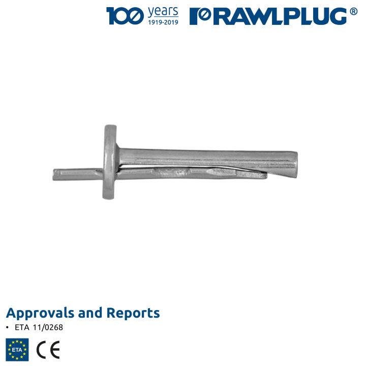 RAWLPLUG® GS Ceiling Wedge Fastener (FIRE RATED) – R-GS-06040 - M06 x ...