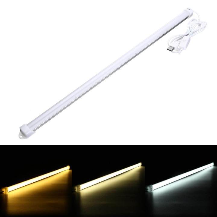 Portable USB LED Hard Strip Light Bar Tube Cabinet Cupboard Lamp On/Off ...