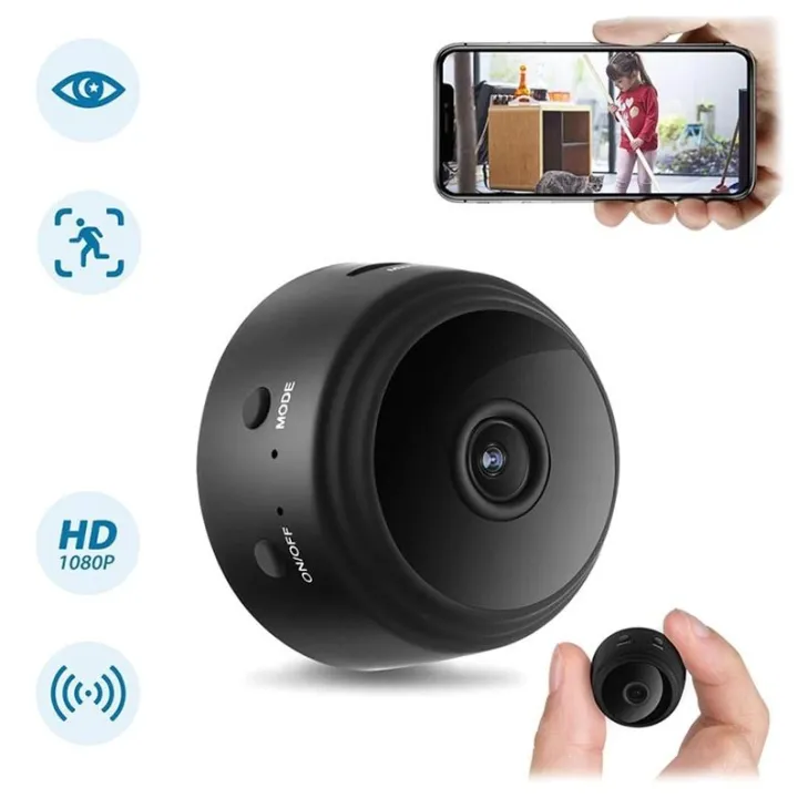 Rechargeable WiFi IP Mini Small Night Vision Camera Full HD | Daraz.lk