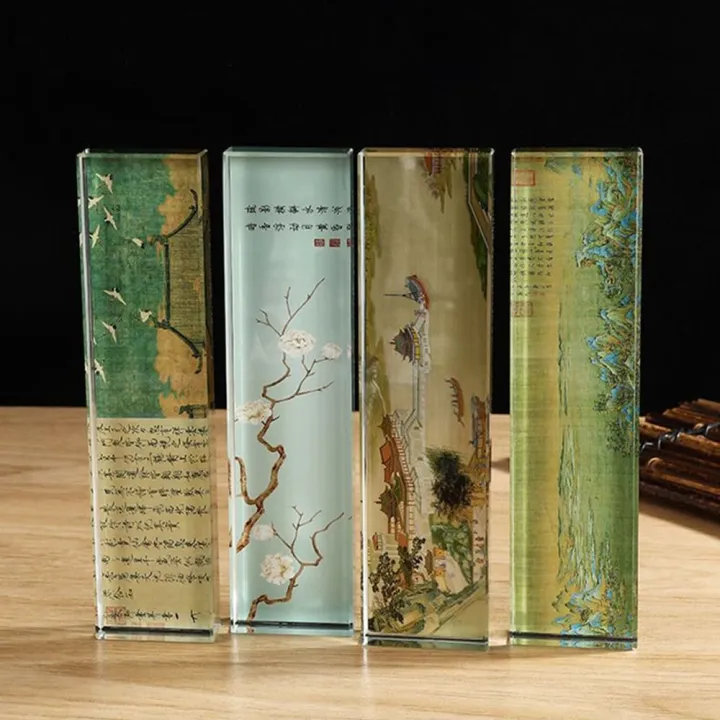 Functional Heavy Enough Clear Paperweight Rectangle Pressing Paper Flat ...