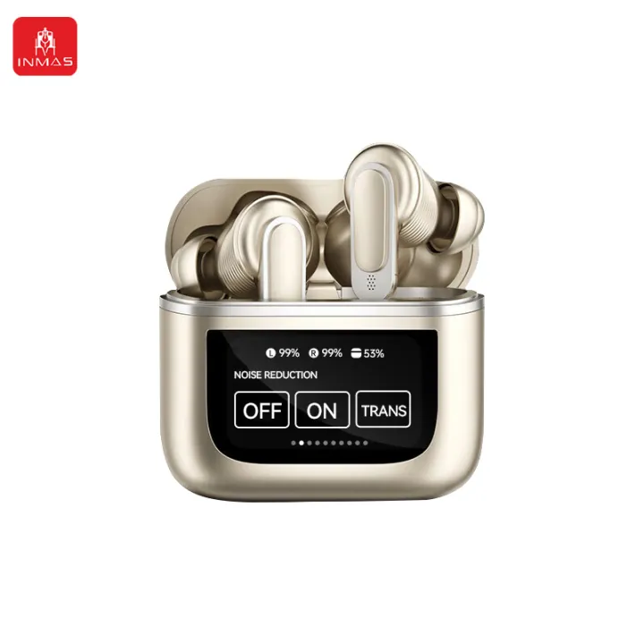 INMAS V8 ANC+ENC Wireless Earbuds Bluetooth In Ear Earphones LED ...