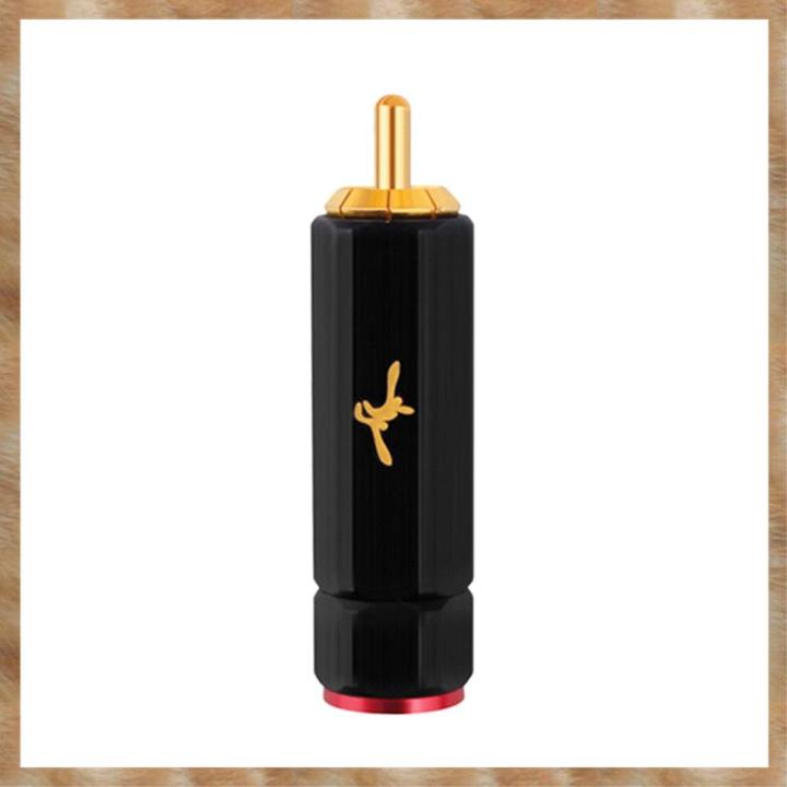 Kqueebee Pure Copper Gold Plated Plug Self Locking Lotus Terminal ...