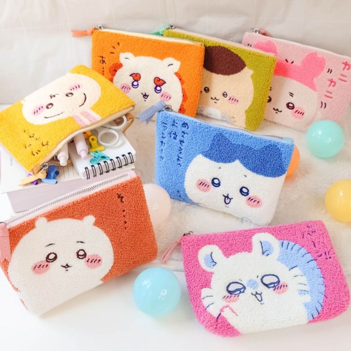 Cute Momonga Chiikawa Pen Bag Kurimanjyuu Multi Functional Hachiware ...