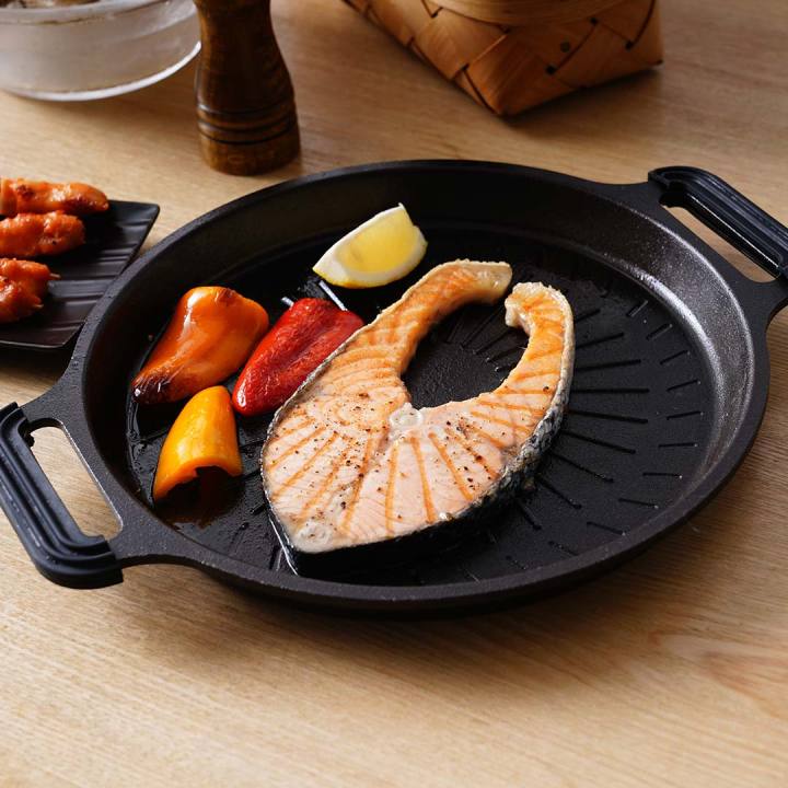 Zhiwu Cook Cast Iron Roasting Plate Barbecue Plate Millet Induction ...