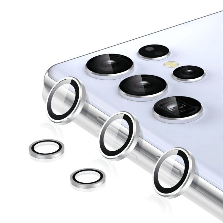 Samsung Galaxy S22 Ultra Camera Lens Protector Silver | Daraz.lk