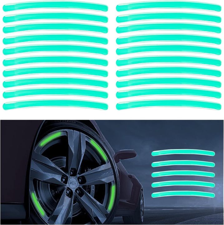 20PCS E-GENERIX Radium Car Tyre Sticker | Car Wheel Decor Sticker | 3 D ...