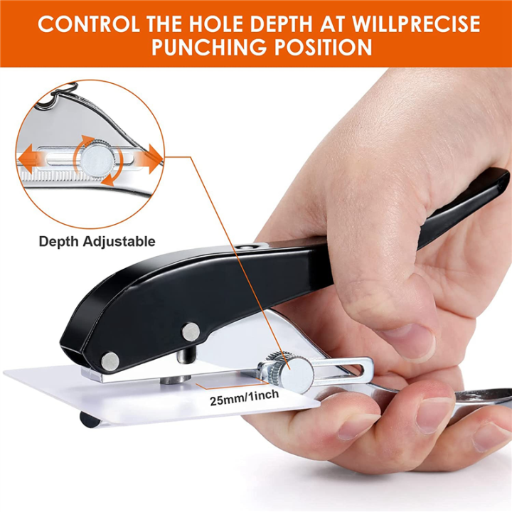 Hole Punch 3/8 Inch-10mm Single Hole Hole Punch, Heavy Duty Hole Punch ...