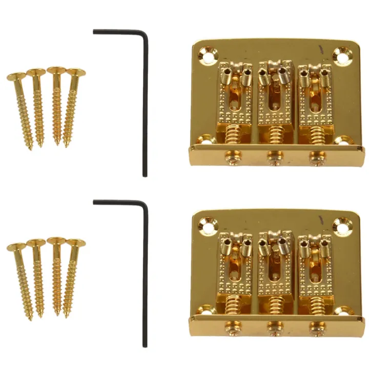 2X 3 String Guitar Ball String Bridge Bridge Pull String Hard Tail ...