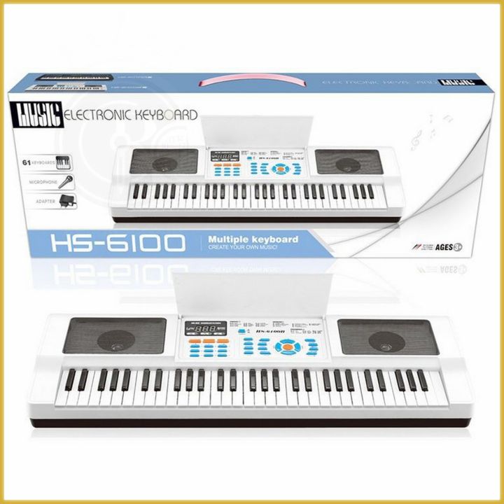 Premium Grade 61 Key Electronic Organ Keyboard HS-6100A | Daraz.lk