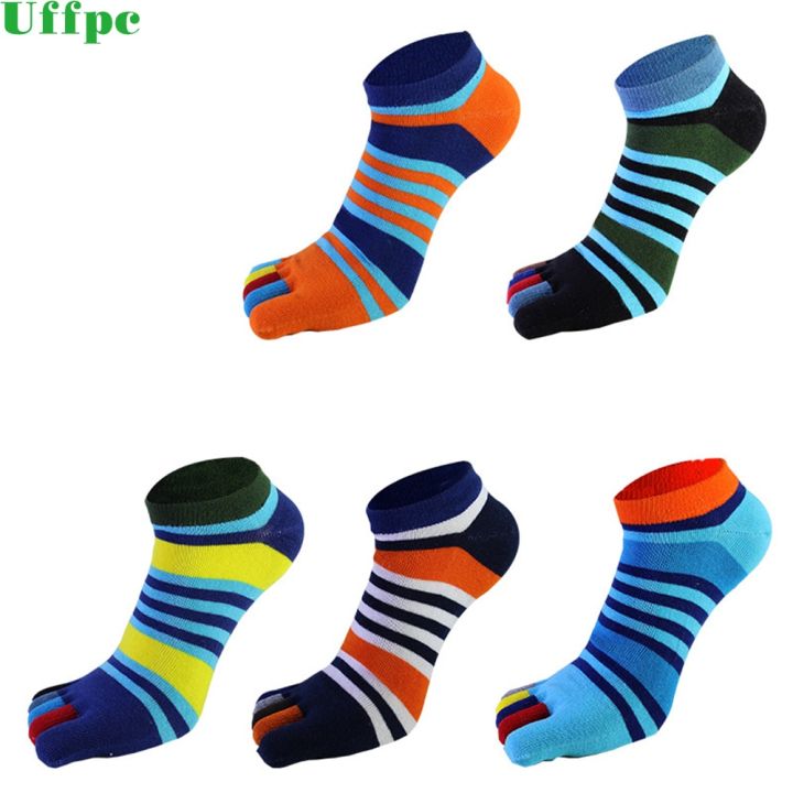 1 Pairs/lots summer Men Socks Boys Cotton Finger Breathable Five Toe ...