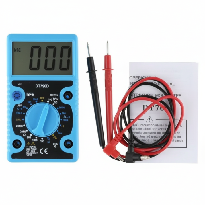 LCD Digital Multimeter DT700D DC/AC Voltage Diode Frequency Multitester ...