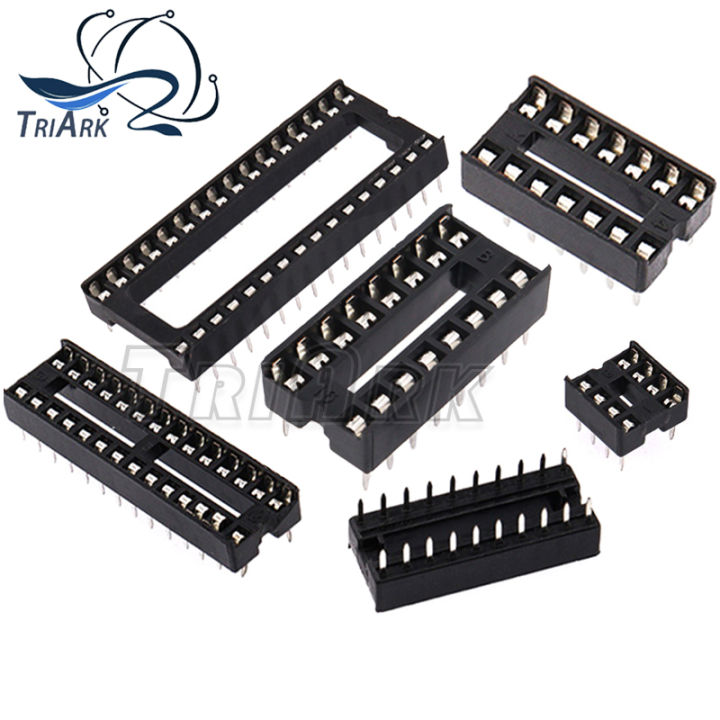 10PCS IC Sockets DIP6 DIP8 DIP14 DIP16 DIP18 DIP20 DIP28 DIP40 2optimum ...