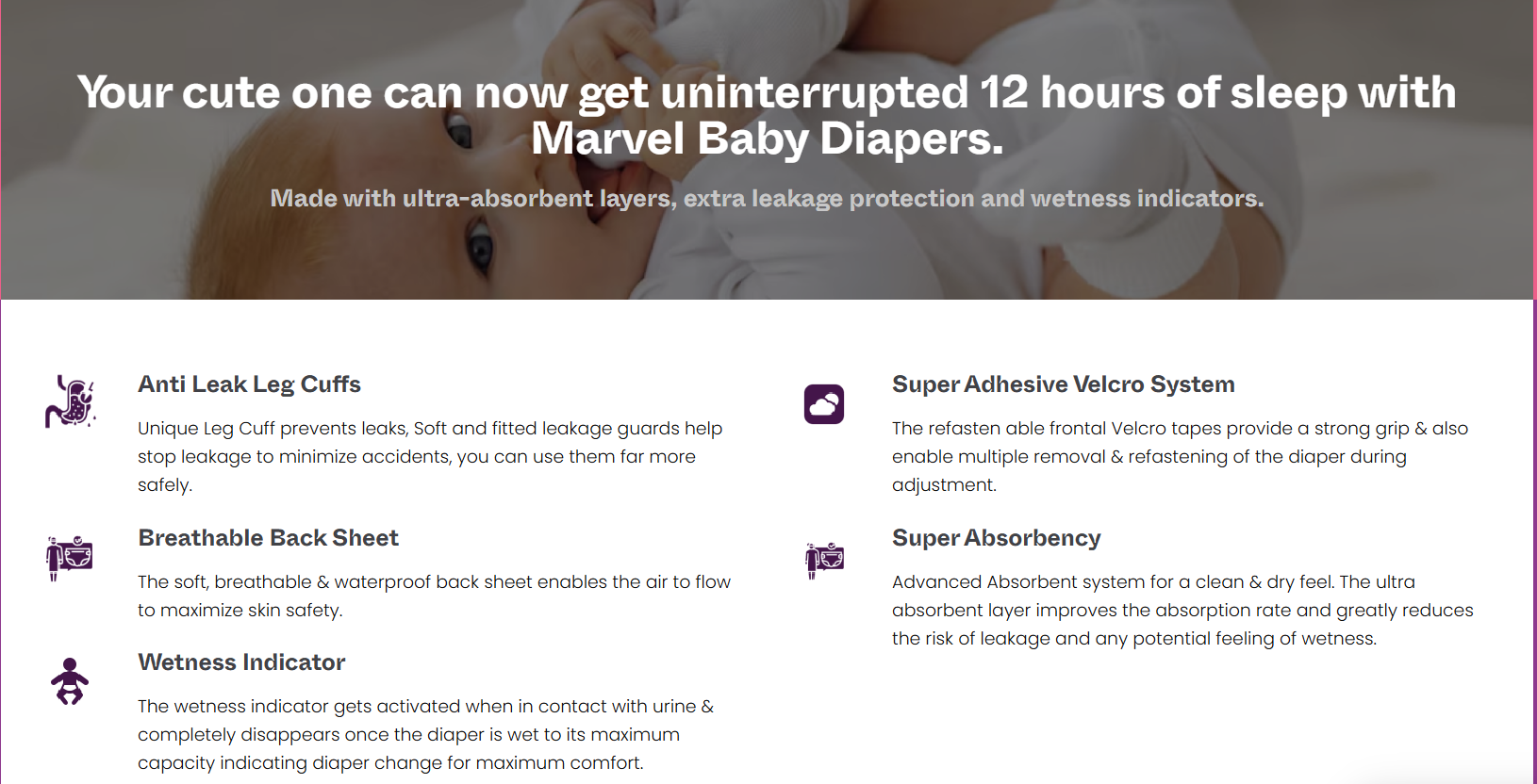 Marvel Baby Diapers - Small - 64 pcs | Daraz.lk