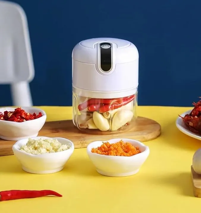 Electric grinder Electric Mini Garlic Onion Ginger Salad Fruits Veggies ...